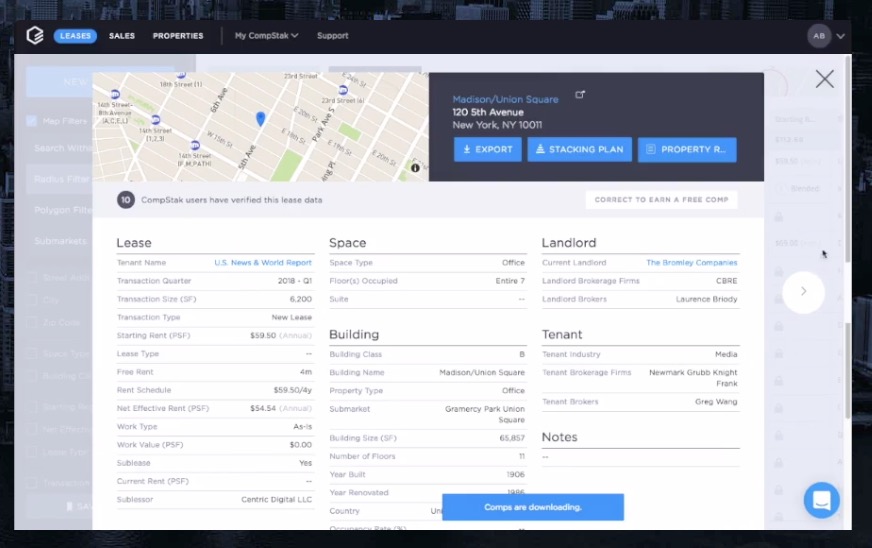 Commercial Real Estate Analytics Company CompStak Raises $12 Million