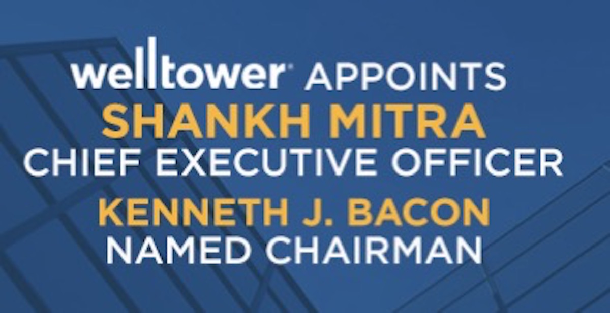 Welltower (WELL) Names Shankh Mitra As CEO