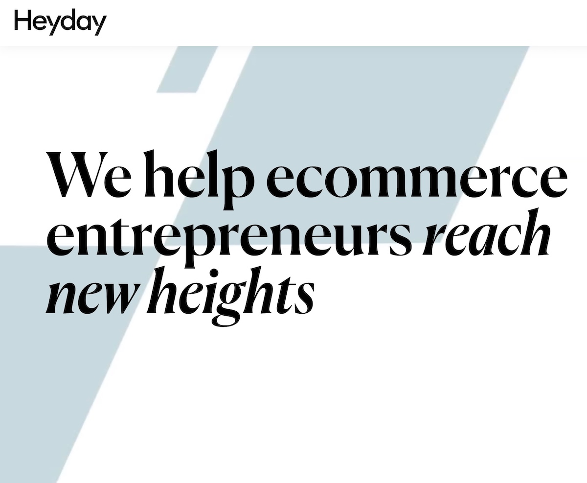 E-Commerce Entrepreneur Platform Heyday Raises $175 Million